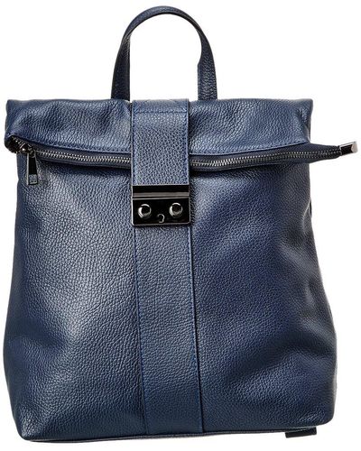 Blue Italian Leather Bags for Women | Lyst