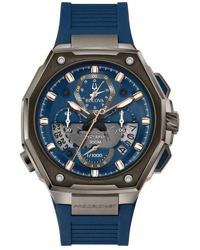 Blue Bulova Watches for Men | Lyst