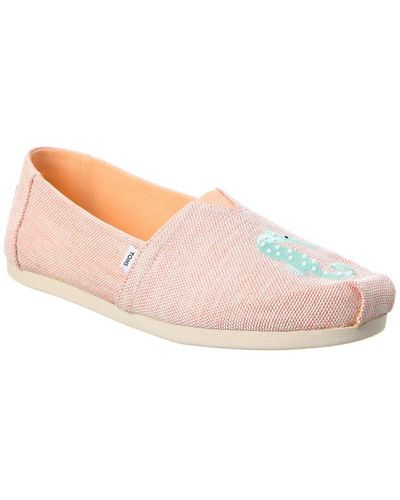 Pink TOMS Flats for Women | Lyst