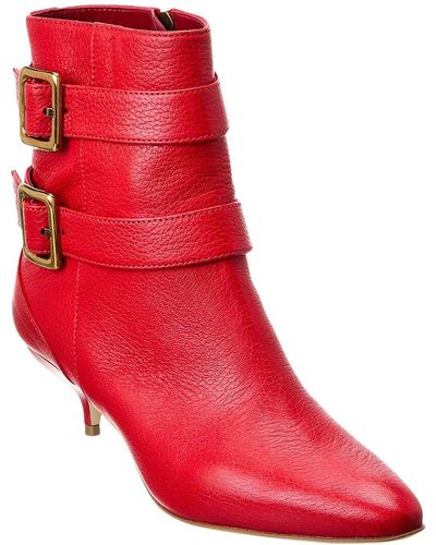 Red Manolo Blahnik Boots for Women | Lyst