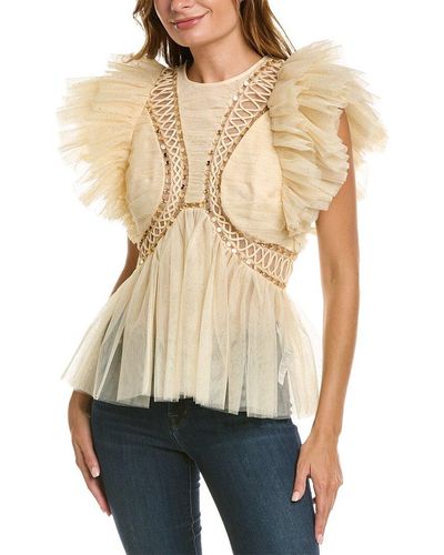 Natural Zimmermann Tops for Women | Lyst