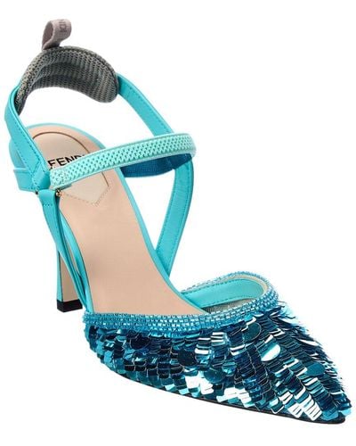 Blue Fendi Heels for Women | Lyst