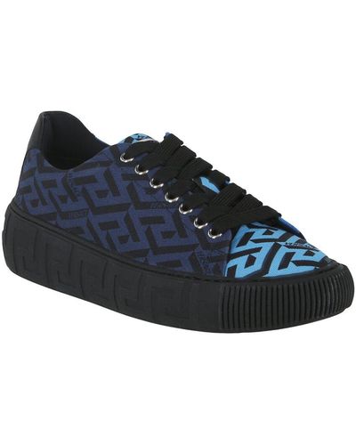 Blue Versace Sneakers for Men | Lyst
