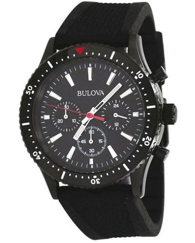 Black Bulova Watches for Men | Lyst