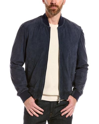 Blue Suede Jackets for Men - Up to 70% off | Lyst