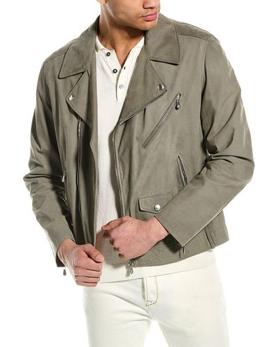 Gray Leather jackets for Men | Lyst