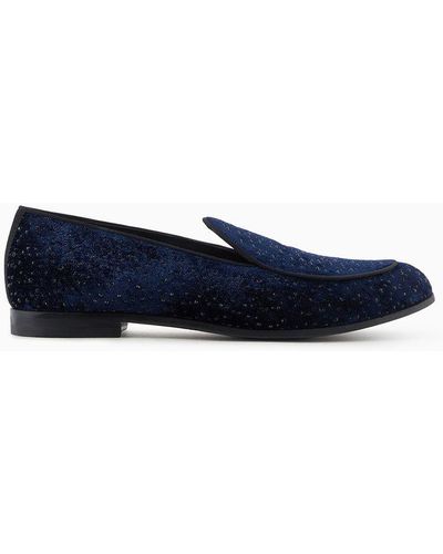 Blue Giorgio Armani Shoes for Men | Lyst