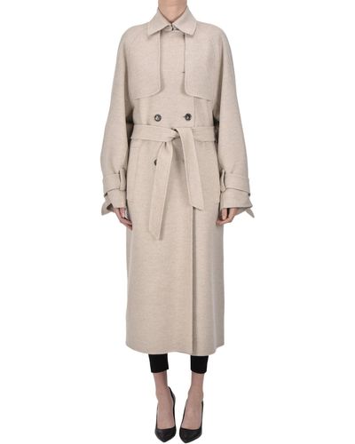 Natural Max Mara Atelier Coats for Women | Lyst