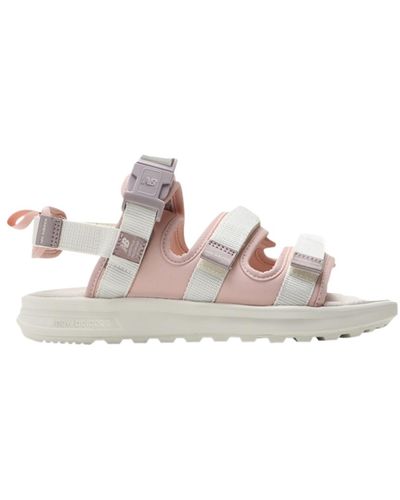 Pink New Balance Sandals, slides and flip flops for Men | Lyst
