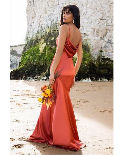 Red Satin Wedding Dresses for Women - Up to 70% off | Lyst