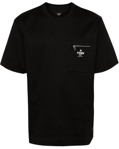 Black Fendi T-shirts for Men | Lyst