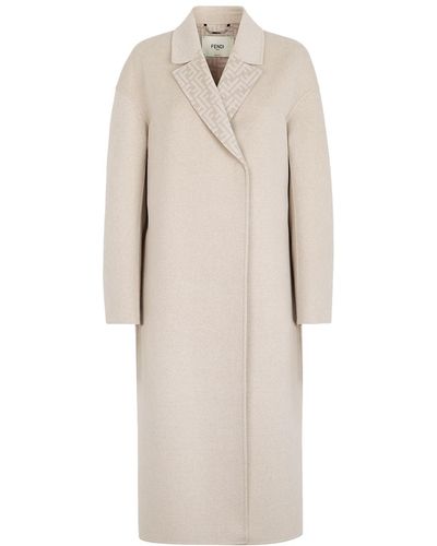 Natural Fendi Coats for Women | Lyst