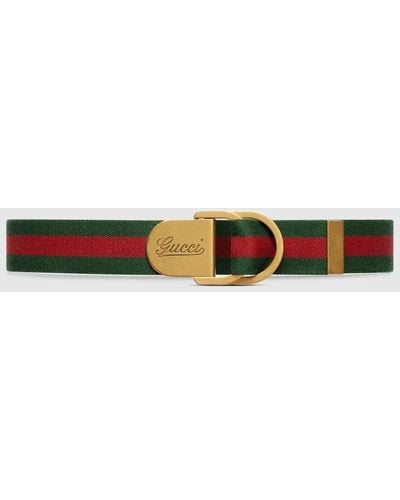 Red Gucci Belts for Men | Lyst