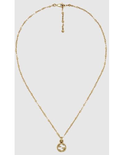 Gold Gucci Necklaces for Women - Up to 38% off | Lyst