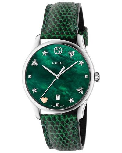 Green Gucci Watches for Men | Lyst