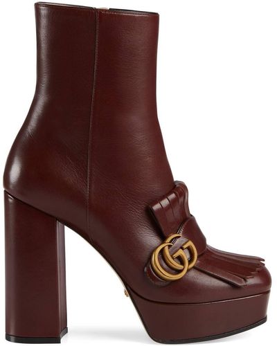 Red Gucci Boots for Women | Lyst