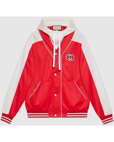 Red Gucci Jackets for Men | Lyst