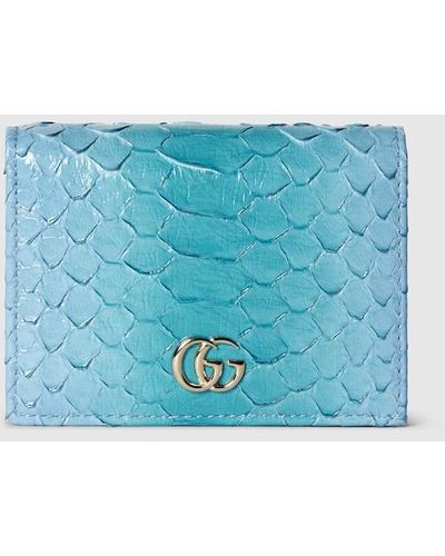 Blue Gucci Wallets and cardholders for Women | Lyst