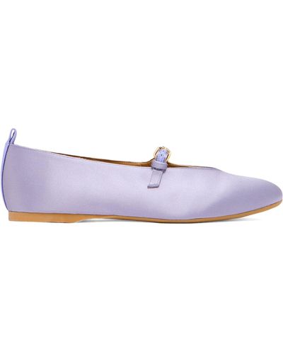 Satin Ballet flats and ballerina shoes for Women | Lyst