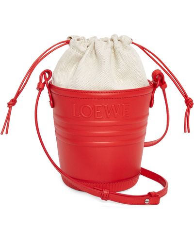 Red Loewe Bucket bags and bucket purses for Women | Lyst