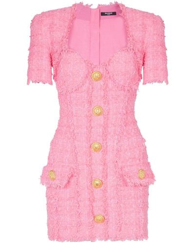 Pink Balmain Dresses for Women | Lyst