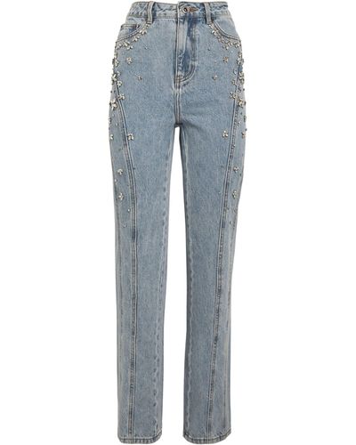Self-Portrait Embellished Jeans for Women | Lyst