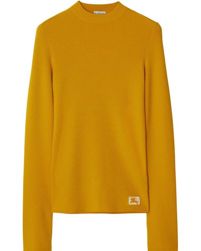 Yellow Burberry Sweaters and knitwear for Women | Lyst