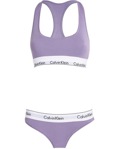 Purple Calvin Klein Beachwear and swimwear outfits for Women | Lyst