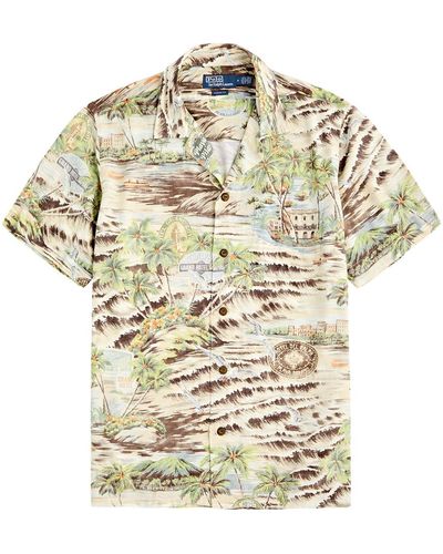 Natural Polo Ralph Lauren Shirts for Men | Lyst
