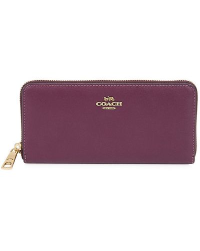 Purple COACH Wallets and cardholders for Women | Lyst