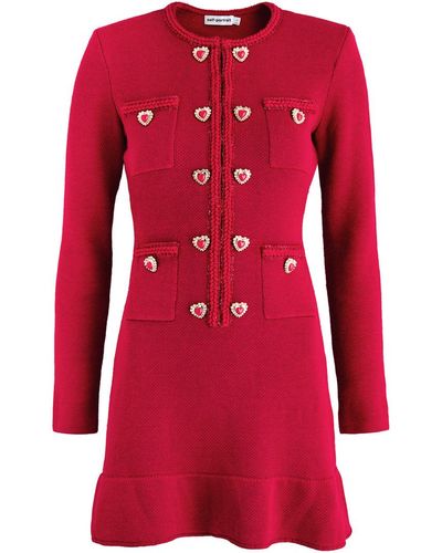 Red Self-Portrait Dresses for Women | Lyst