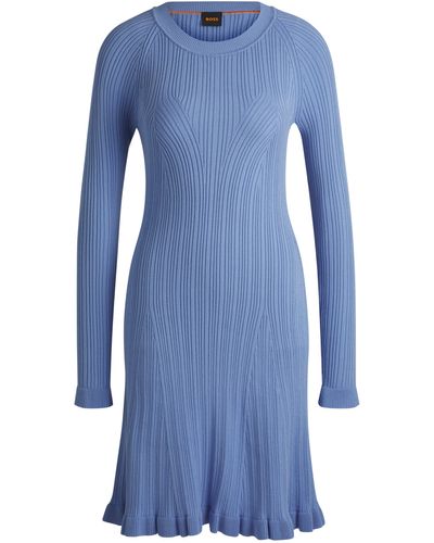 Blue BOSS Dresses for Women | Lyst