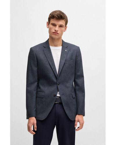 Blue BOSS Jackets for Men | Lyst