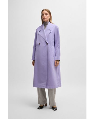 Purple BOSS Coats for Women | Lyst