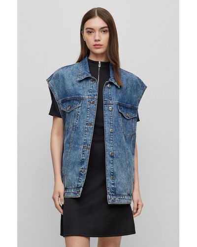 Blue HUGO Jackets for Women | Lyst