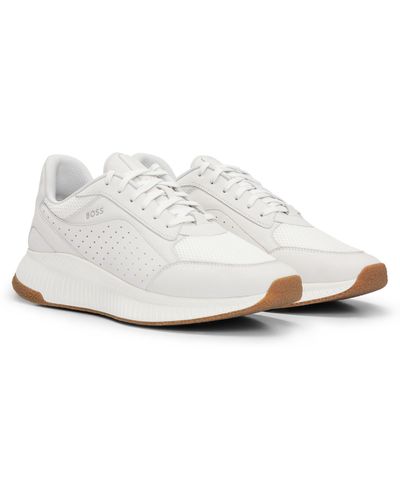 White BOSS Shoes for Men | Lyst