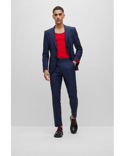 Blue HUGO Suits for Men | Lyst