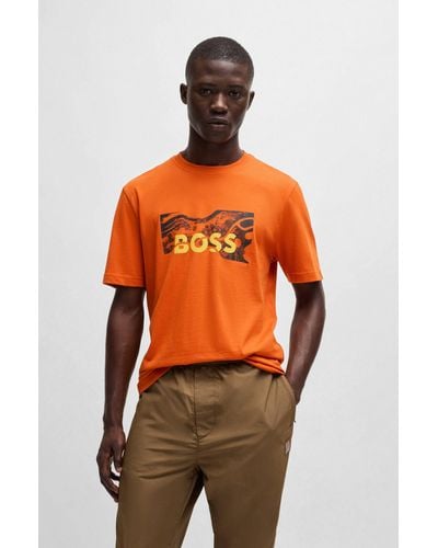 Orange BOSS Clothing for Men | Lyst