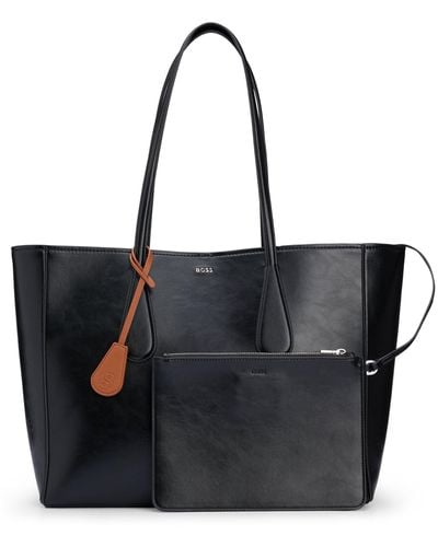 Black BOSS Tote bags for Women | Lyst