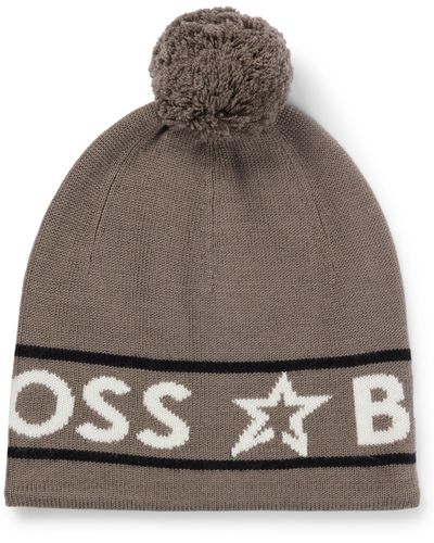 Brown BOSS Hats for Men | Lyst