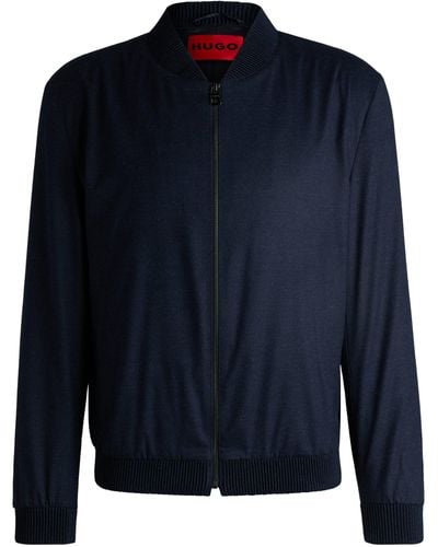 Blue HUGO Jackets for Men | Lyst