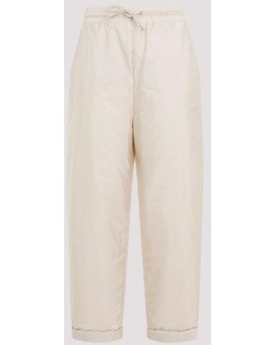 Natural Prada Pants for Women | Lyst