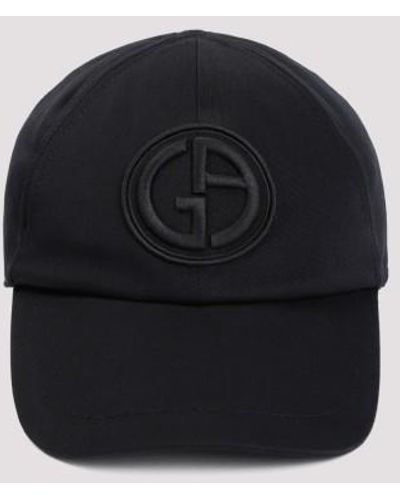 Black Giorgio Armani Hats for Men | Lyst