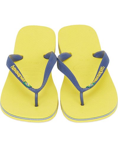 Yellow Havaianas Sandals Slides And Flip Flops For Men Lyst