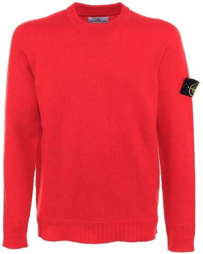 Red Stone Island Knitwear for Men | Lyst