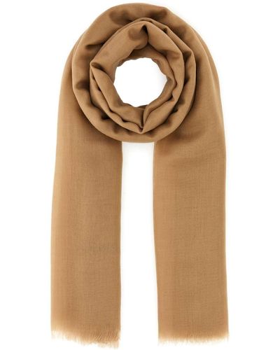 Natural Ferragamo Scarves and mufflers for Women | Lyst