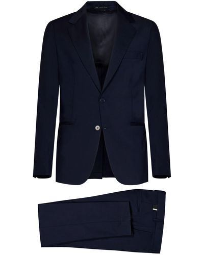 Dark Blue Suits for Men | Lyst