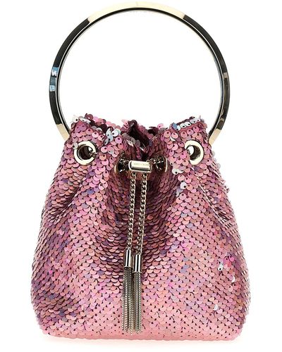 Pink Jimmy Choo Bucket bags and bucket purses for Women | Lyst