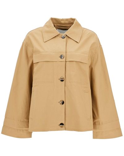 Natural Ganni Jackets for Women | Lyst