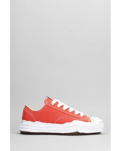 Red Maison Mihara Yasuhiro Sneakers for Men | Lyst